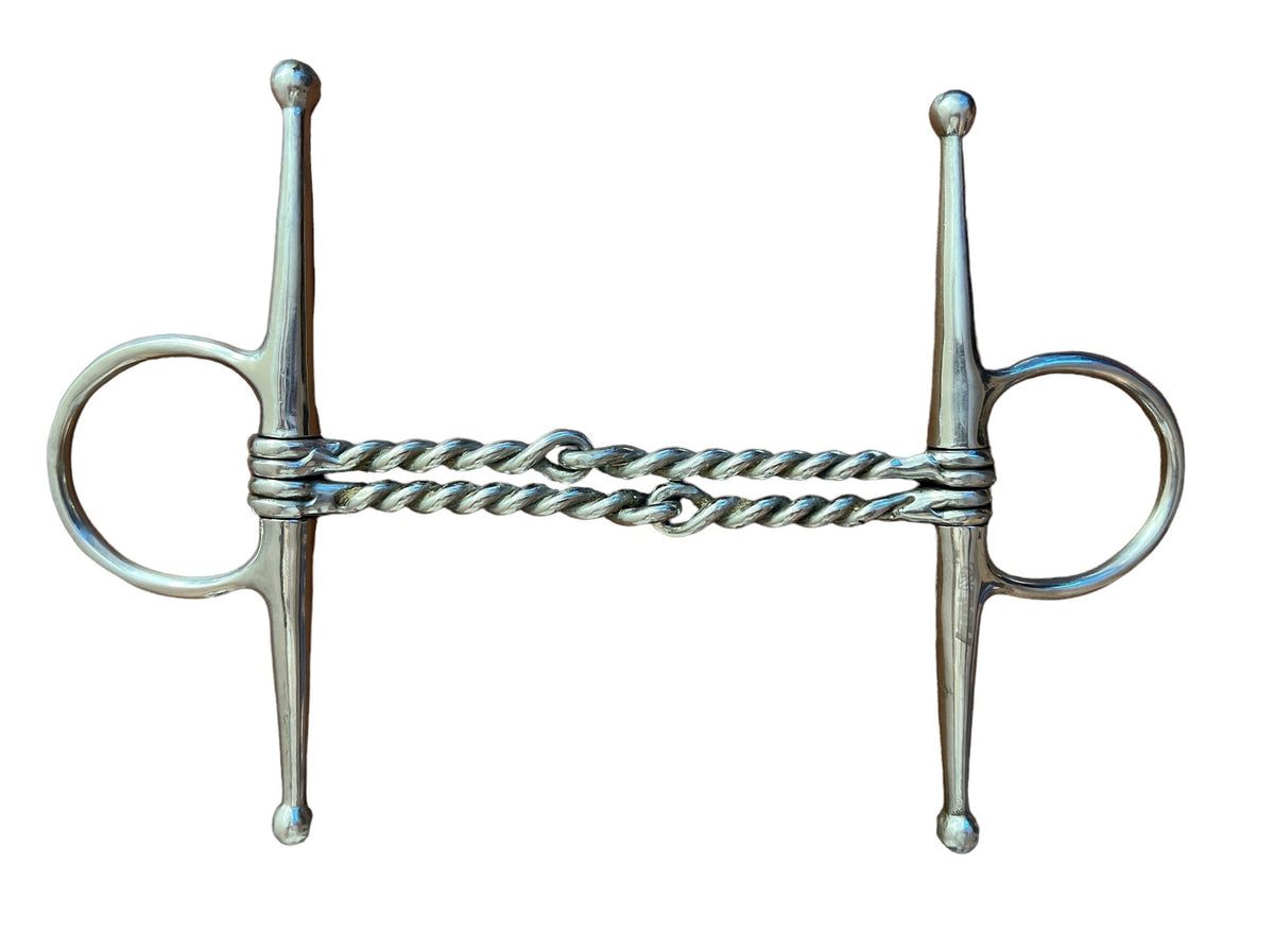 MetaLab Double Twisted Wire Full Cheek Bit 5" – Tack and Tweed, LLC